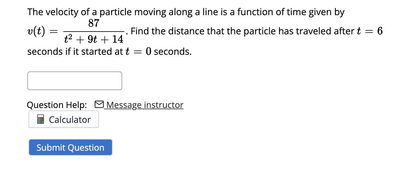 Solved The velocity of a particle moving along a line is a | Chegg.com