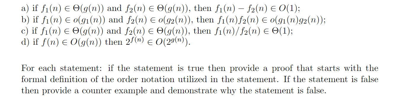 Solved Consider each of the following statements, assuming | Chegg.com