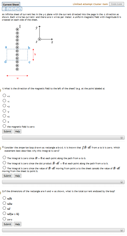 Solved Current Sheet Limited Attempt Cluster Item Grade | Chegg.com Solved Current Sheet Limited Attempt Cluster Item Grade | Chegg.com