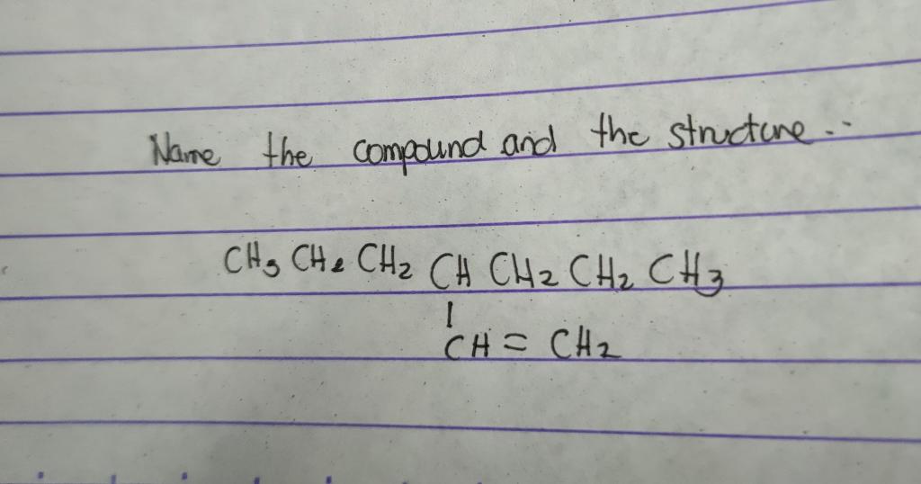 Solved Name the compound and the structure. CH₃ CH₂ CH₂ CH | Chegg.com