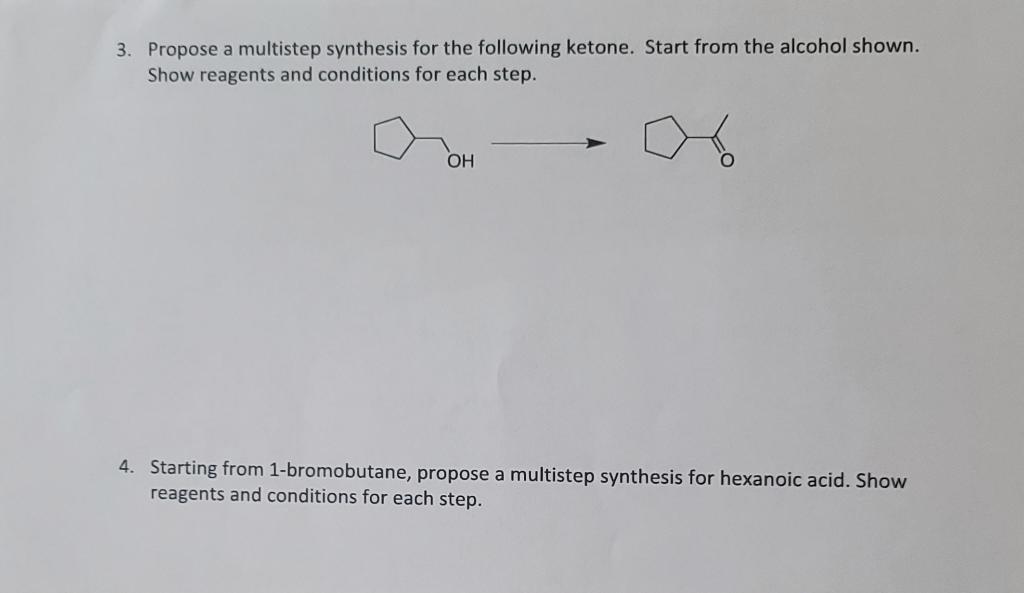 Solved 3. Propose a multistep synthesis for the following | Chegg.com