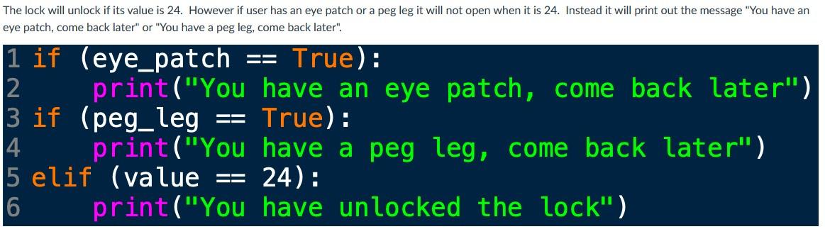 Solved The lock will unlock if its value is 24. However if | Chegg.com