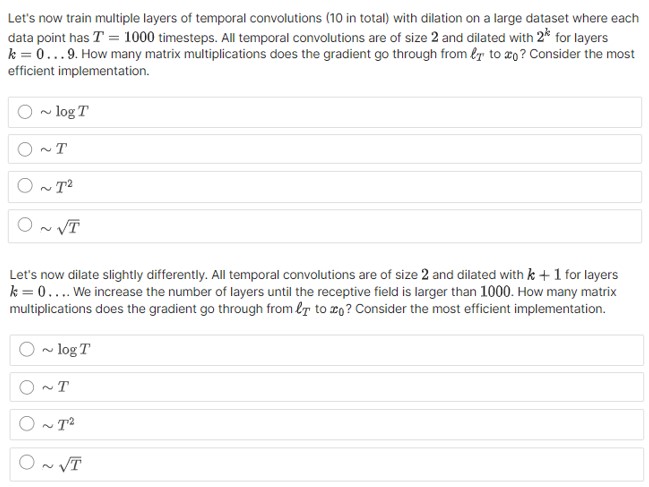 Solved Given a temporal CNN with one hidden layer. The state | Chegg.com