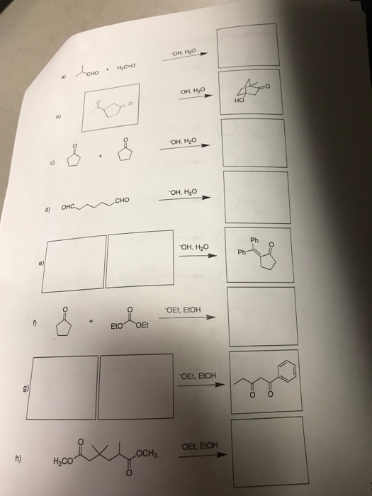 Solved Supply the structures of reactants or products for | Chegg.com