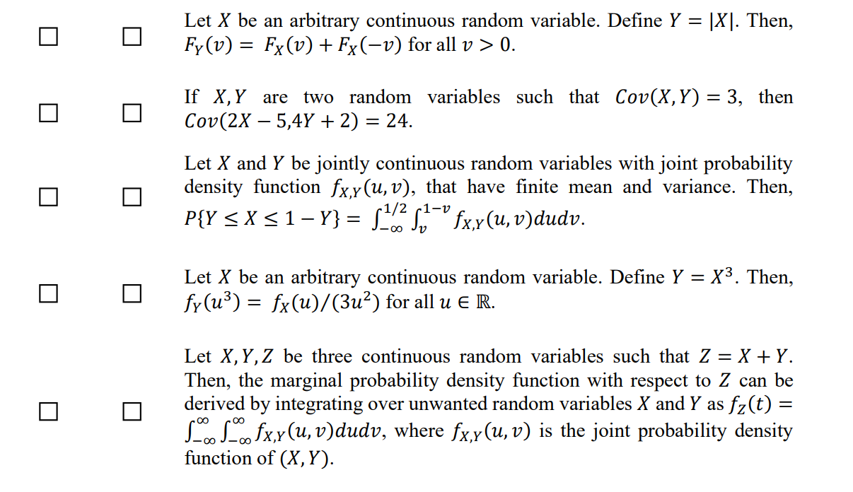 Solved Let X be an arbitrary continuous random variable. | Chegg.com