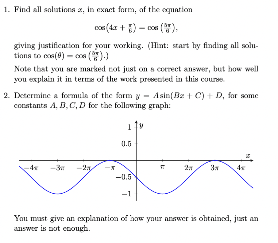 Solved 1. Consider the following subsets in R, | Chegg.com