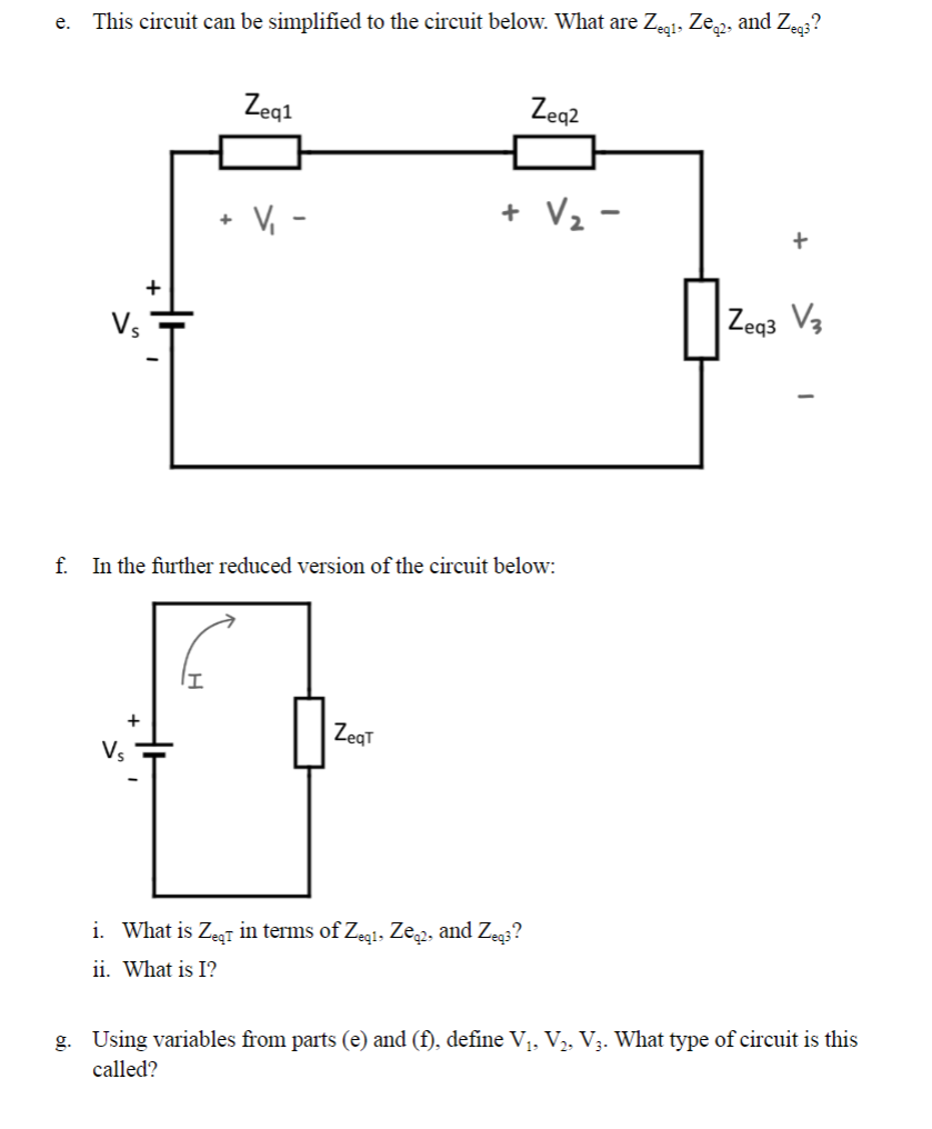 e. ﻿This circuit can be simplified to the circuit | Chegg.com