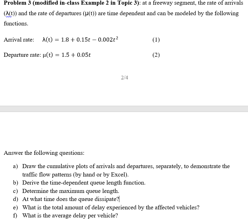 Solved Problem 3 (modified in-class Example 2 in Topic 3): | Chegg.com