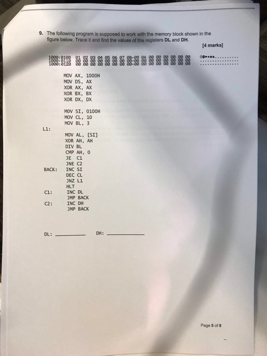 Solved 9. The following program is supposed to work with the | Chegg.com