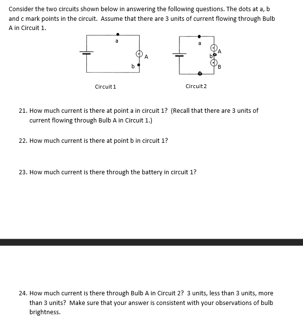 Solved Consider the two circuits shown below in answering | Chegg.com
