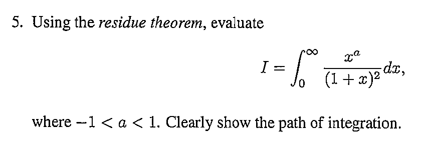 Solved using residue theorem, evaluate: where | Chegg.com