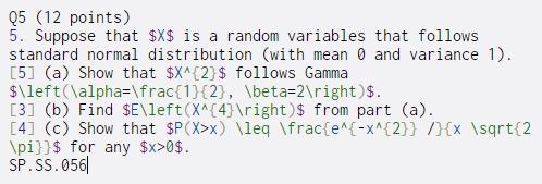 Solved Q5 (12 points) 5. Suppose that $X$ is a random | Chegg.com