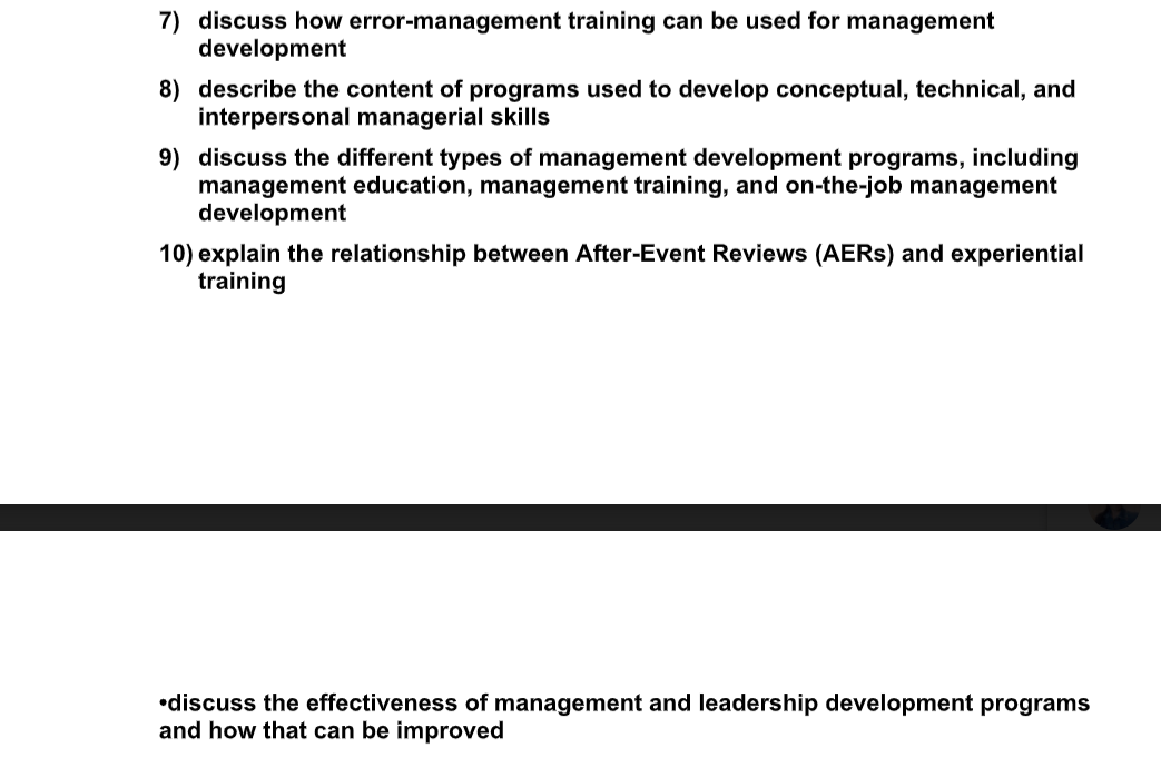 Solved 7) discuss how error-management training can be used | Chegg.com