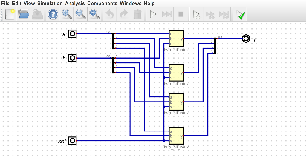 Q1/ 4-Bit 2:1 Multiplexer, Which tests did | Chegg.com
