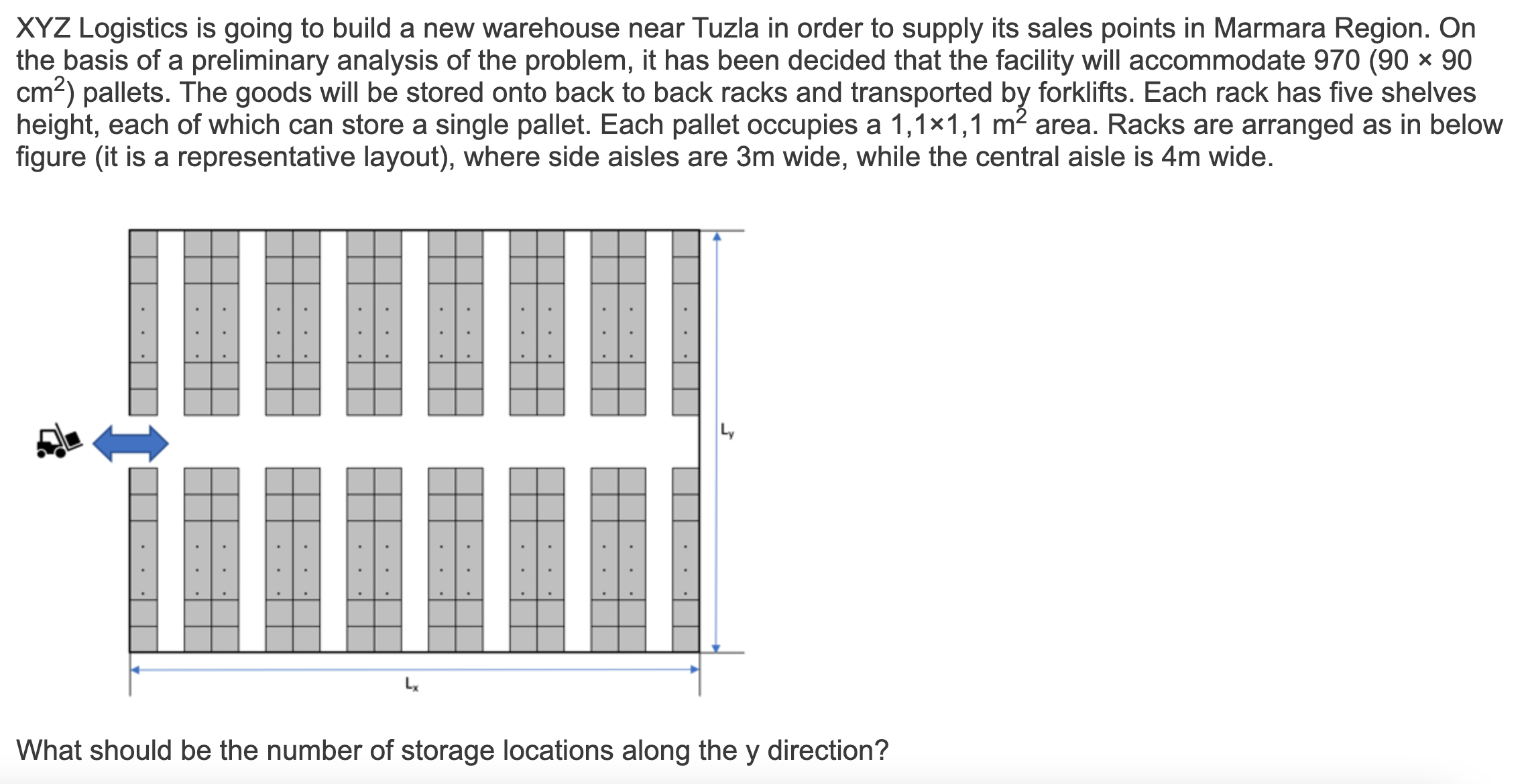 Solved XYZ Logistics is going to build a new warehouse near | Chegg.com