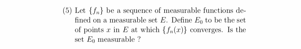 Solved 5 Let F Be A Sequence Of Measurable Functions De