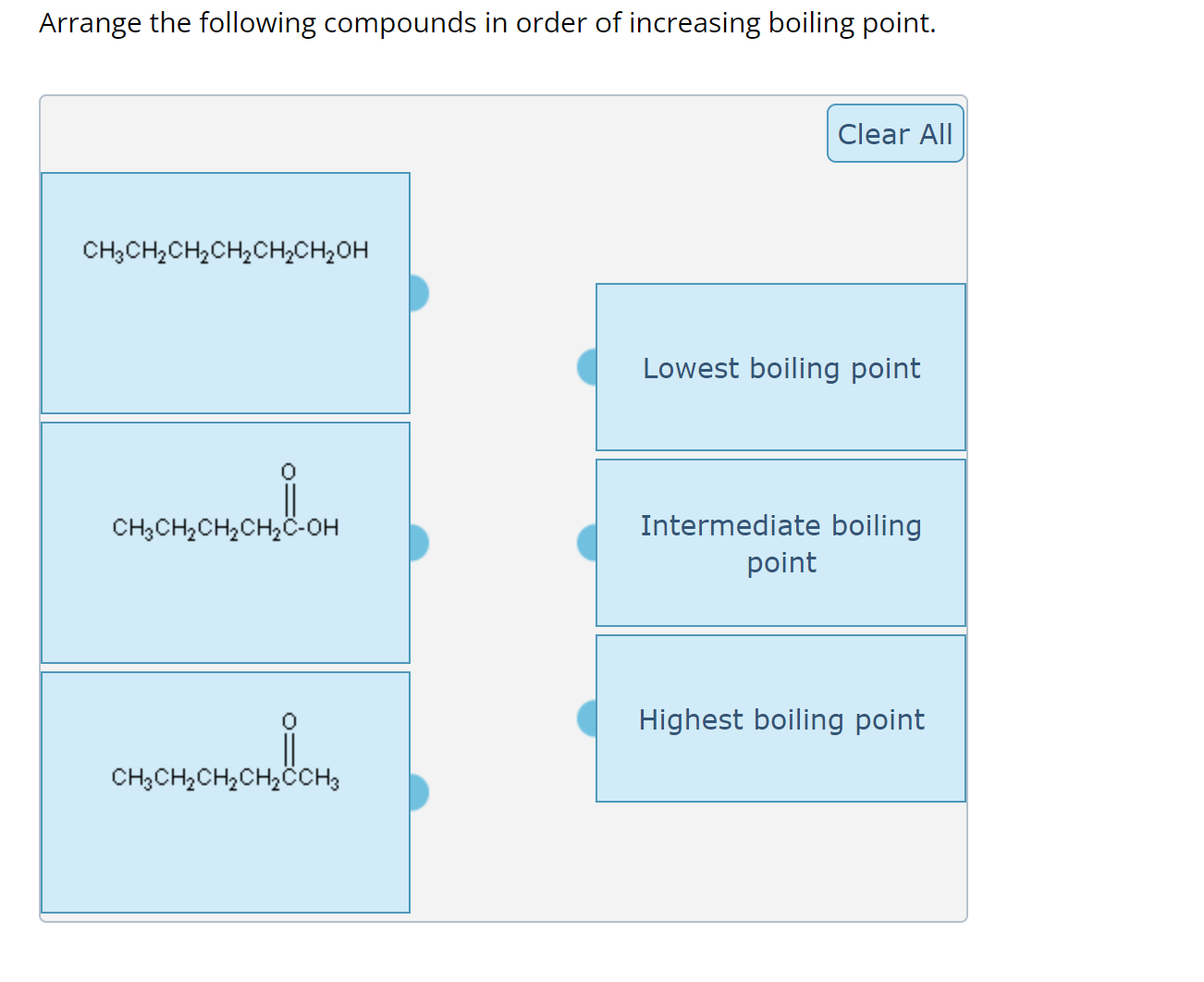 Solved Arrange the following compounds in order of | Chegg.com