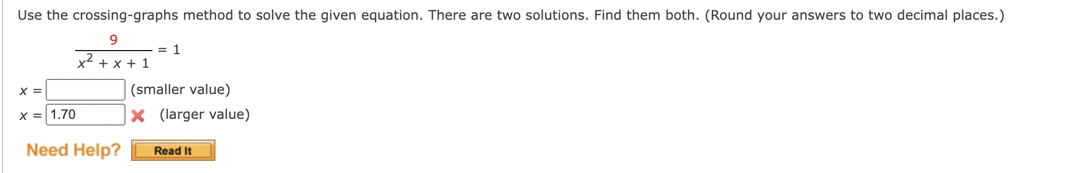 Solved Use the crossing-graphs method to solve the given | Chegg.com
