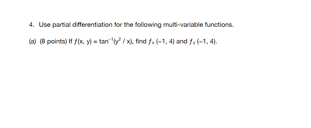 Solved Use partial differentiation for the following | Chegg.com