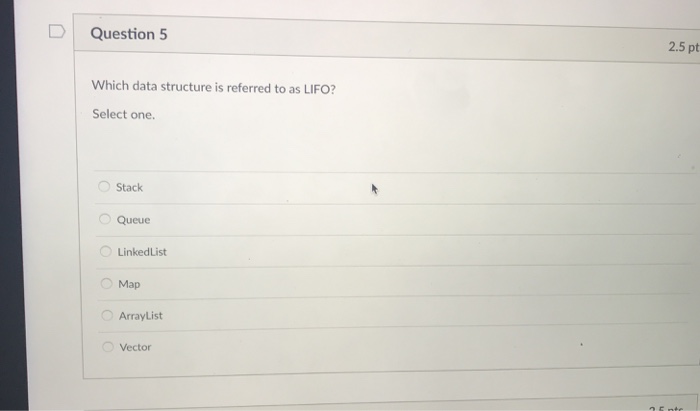 Solved Question 1 Let the variable list represents a | Chegg.com
