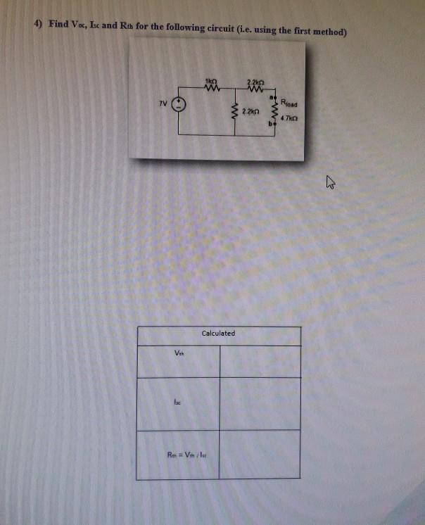 Solved Thevenin Equivalent Circuits OBJECTIVE: To verify | Chegg.com