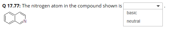 Solved Q 17.77: Which of the following contain(s) basic | Chegg.com