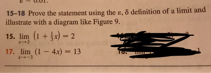 Solved 15-18 Prove the statement using the ε, δ definition | Chegg.com