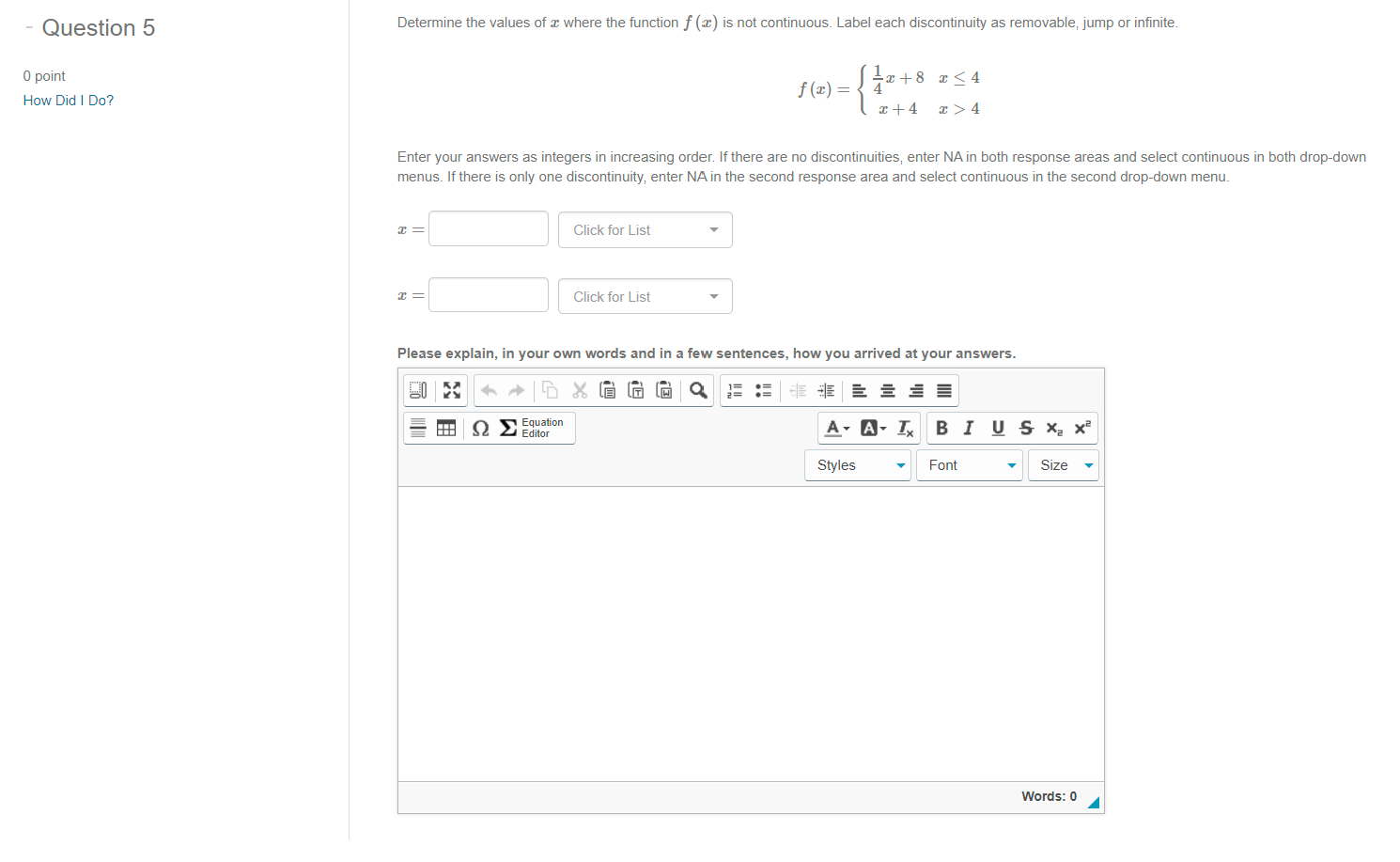 Solved Question 1 Use one-sided limits to determine whether | Chegg.com