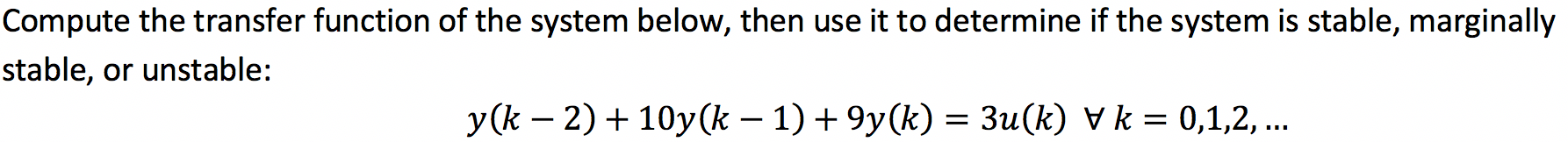 Solved Compute the transfer function of the system below, | Chegg.com