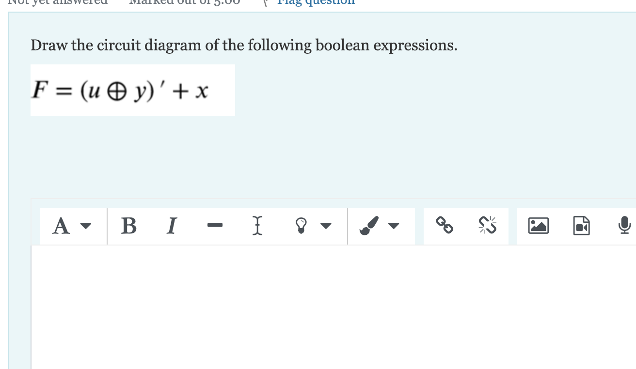 Solved Draw the circuit diagram of the following boolean | Chegg.com