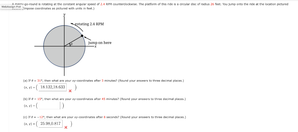 Solved A merry-go-round is rotating at the constant angular | Chegg.com