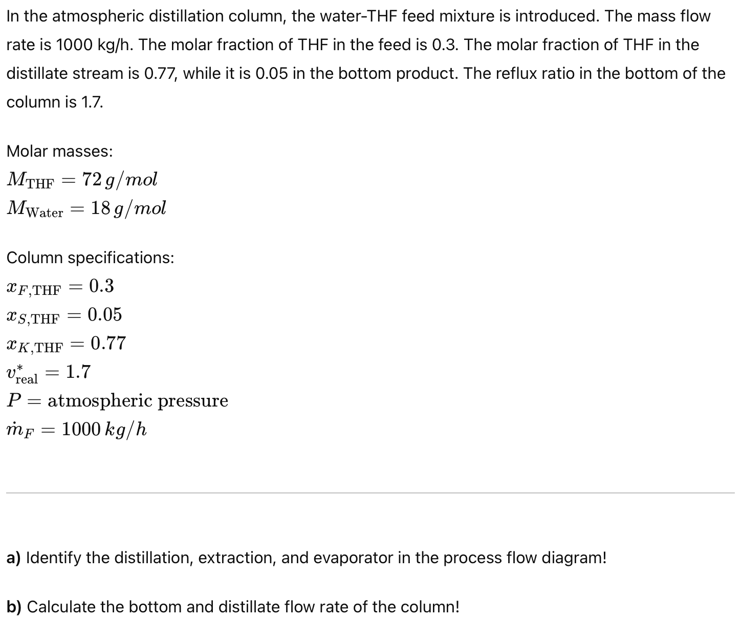 Solved a) ﻿Identify the distillation, extraction, and | Chegg.com