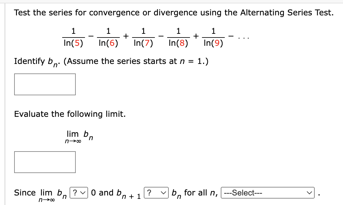 Solved Test the series for convergence or divergence using | Chegg.com