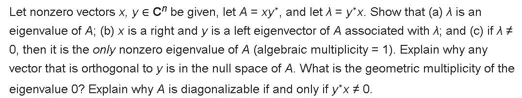 Solved Advanced Linear Algebra: Please show a step by | Chegg.com