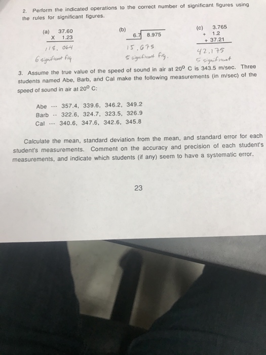 Solved 2 Perform The Indicated Operations To The Correct