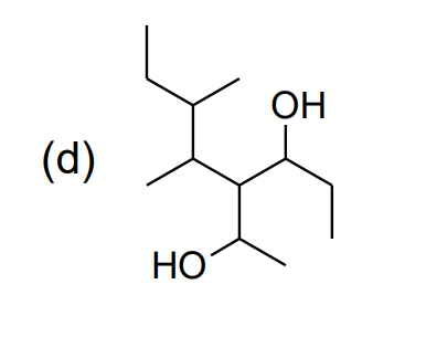 Solved ОН (d) HO | Chegg.com