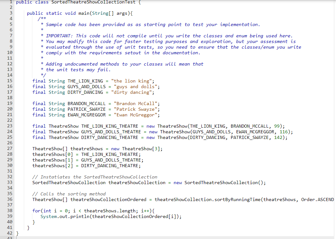 Solved You are tasked with writing a class called | Chegg.com