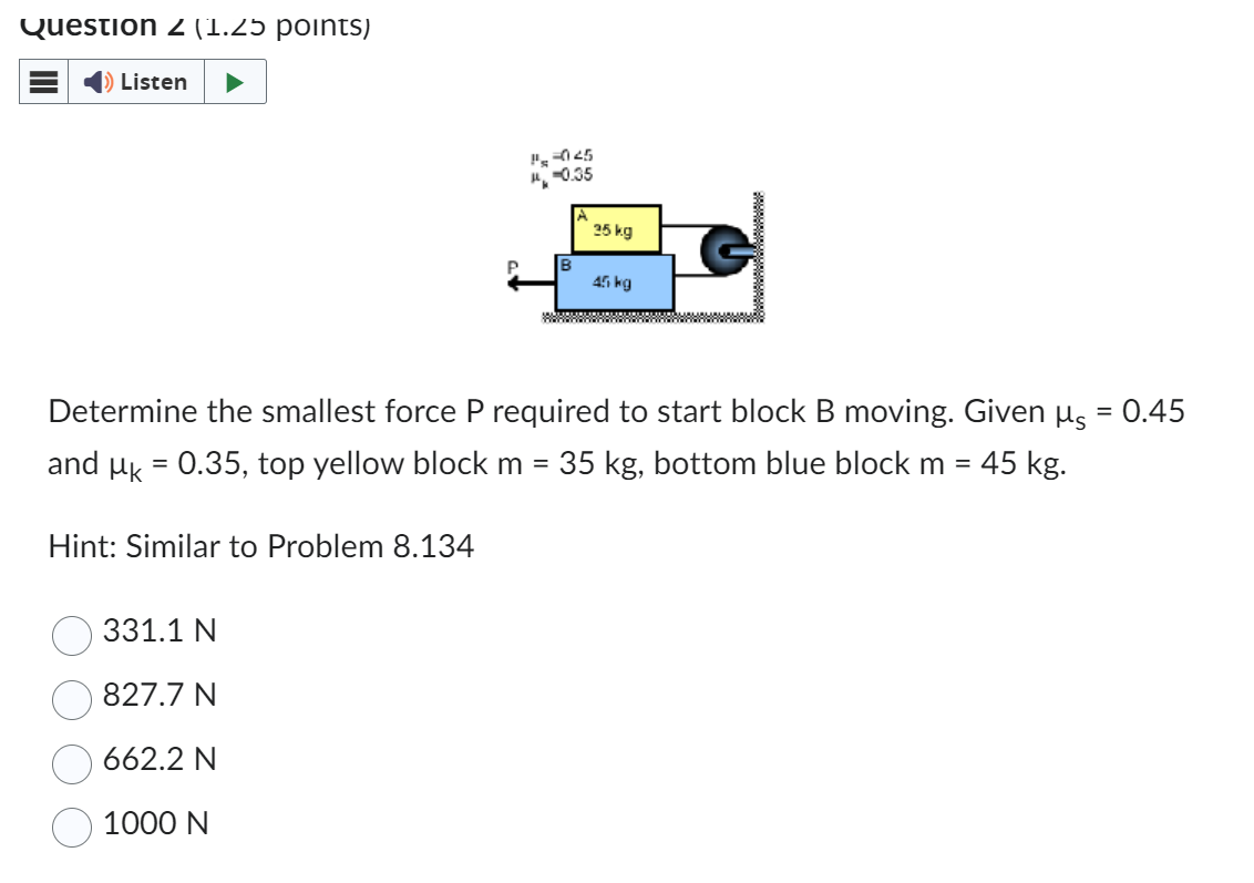 Solved Determine the smallest force P required to start | Chegg.com