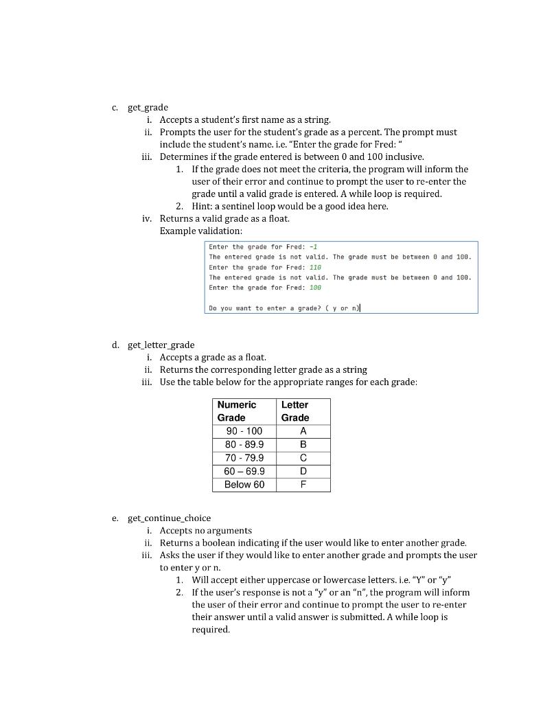 Solved Assignment 7: Grade Entry Application In this | Chegg.com