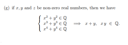 Solved (g) if x,y and 2 be non-zero real numbers, then we | Chegg.com