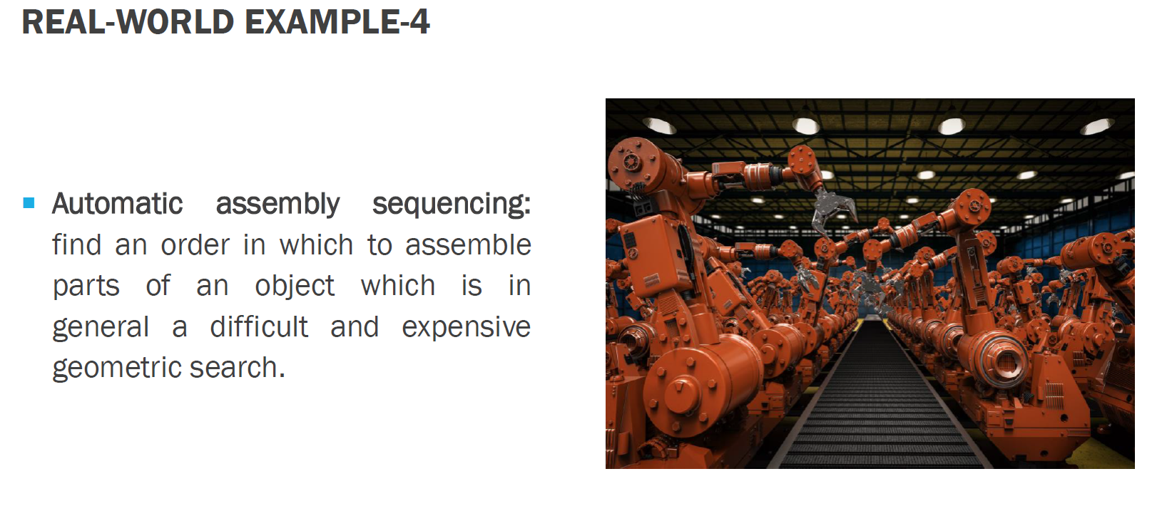 Solved REAL-WORLD EXAMPLE-4 - Automatic assembly sequencing: | Chegg.com
