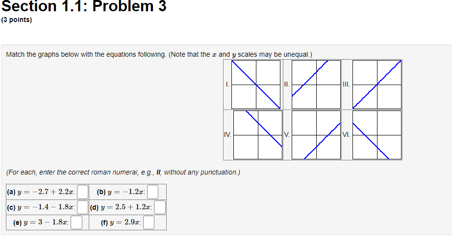 Solved Section 1 1 Problem 3 3 Points Match The Graphs