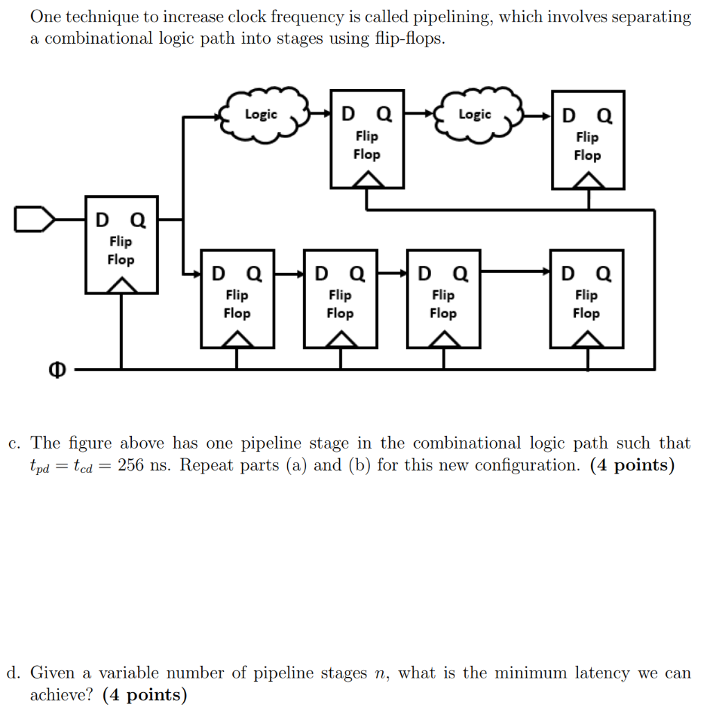 Problem 5: Pipelining In the system above, an input | Chegg.com