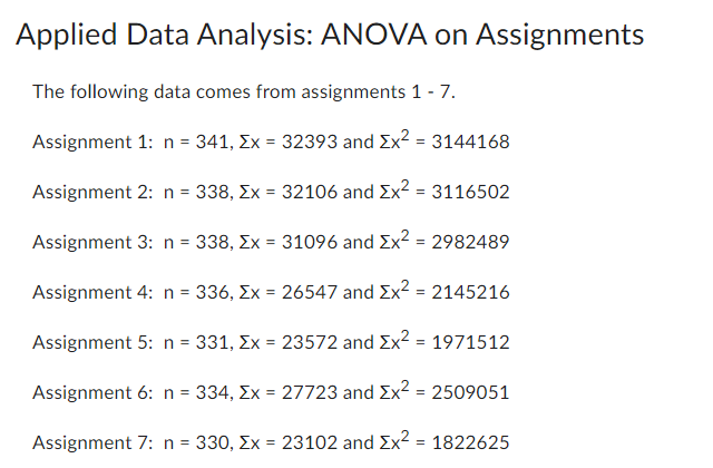 Solved How to find significant difference? This is the | Chegg.com