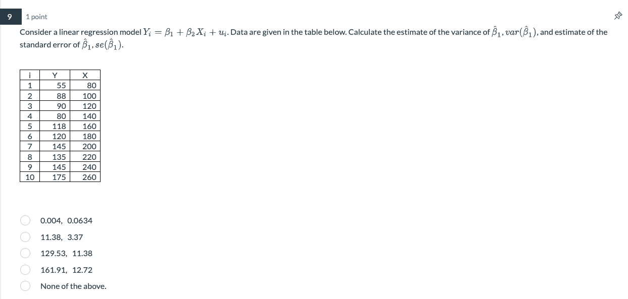 Solved Consider a linear regression model Yi=β1+β2Xi+ui. | Chegg.com