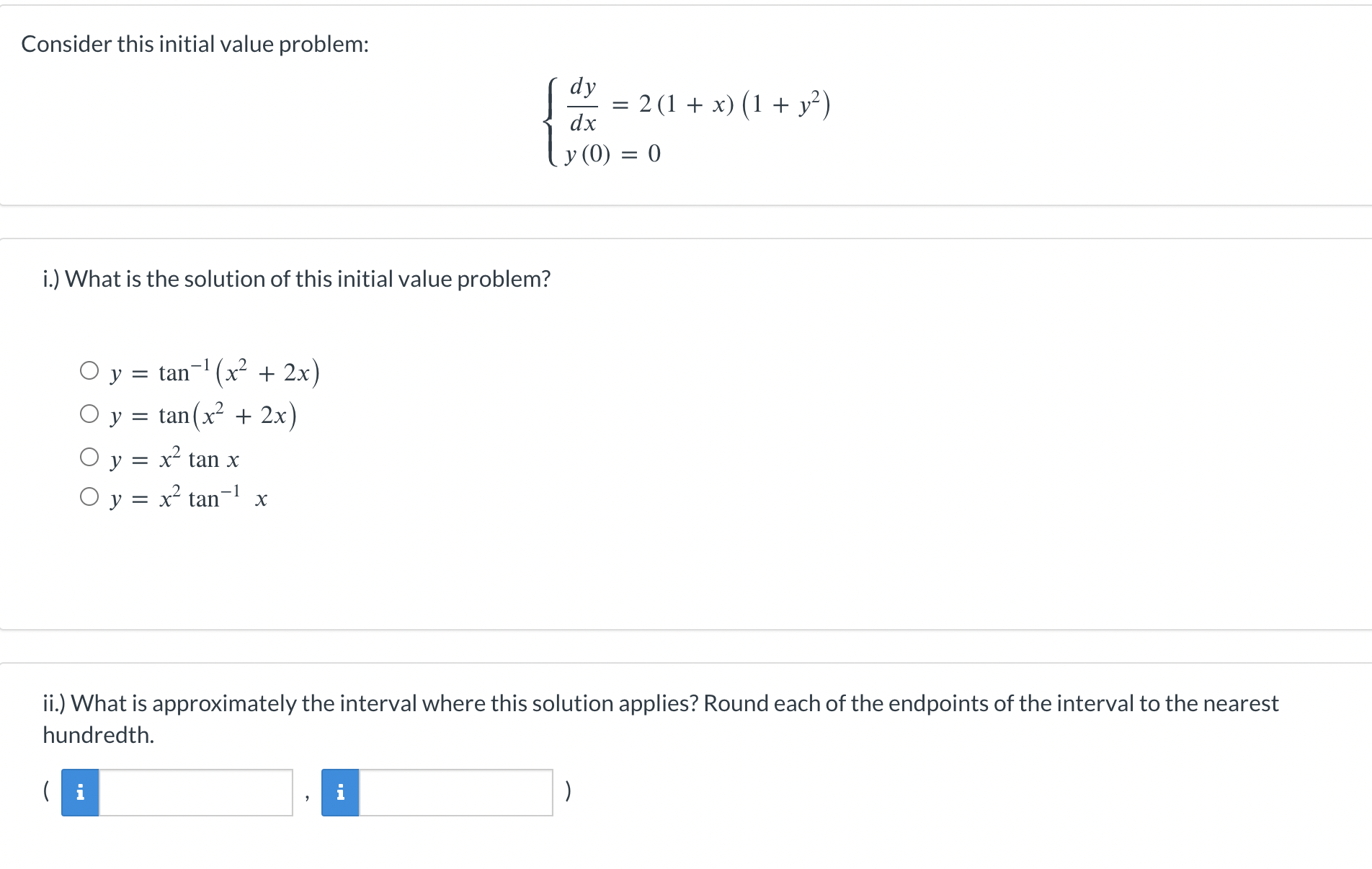 Solved Consider this initial value | Chegg.com