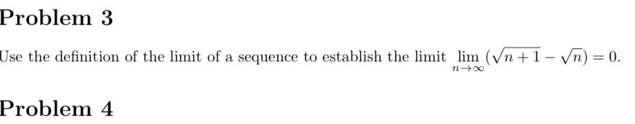 Solved Jse the definition of the limit of a sequence to | Chegg.com
