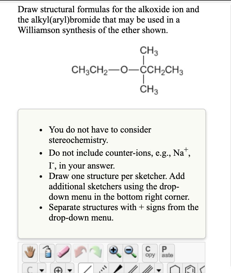 Solved Draw structural formulas for the alkoxide ion and the | Chegg.com