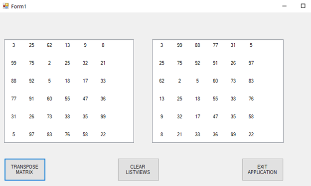 Solved MATRIX (ARRAY) TRANSPOSITION Answer has to be in | Chegg.com