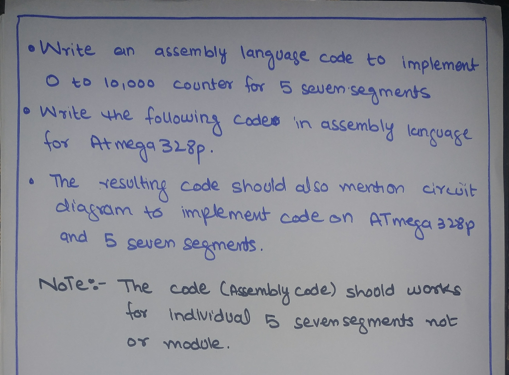 Solved ein o Write assembly language code to implement o to | Chegg.com